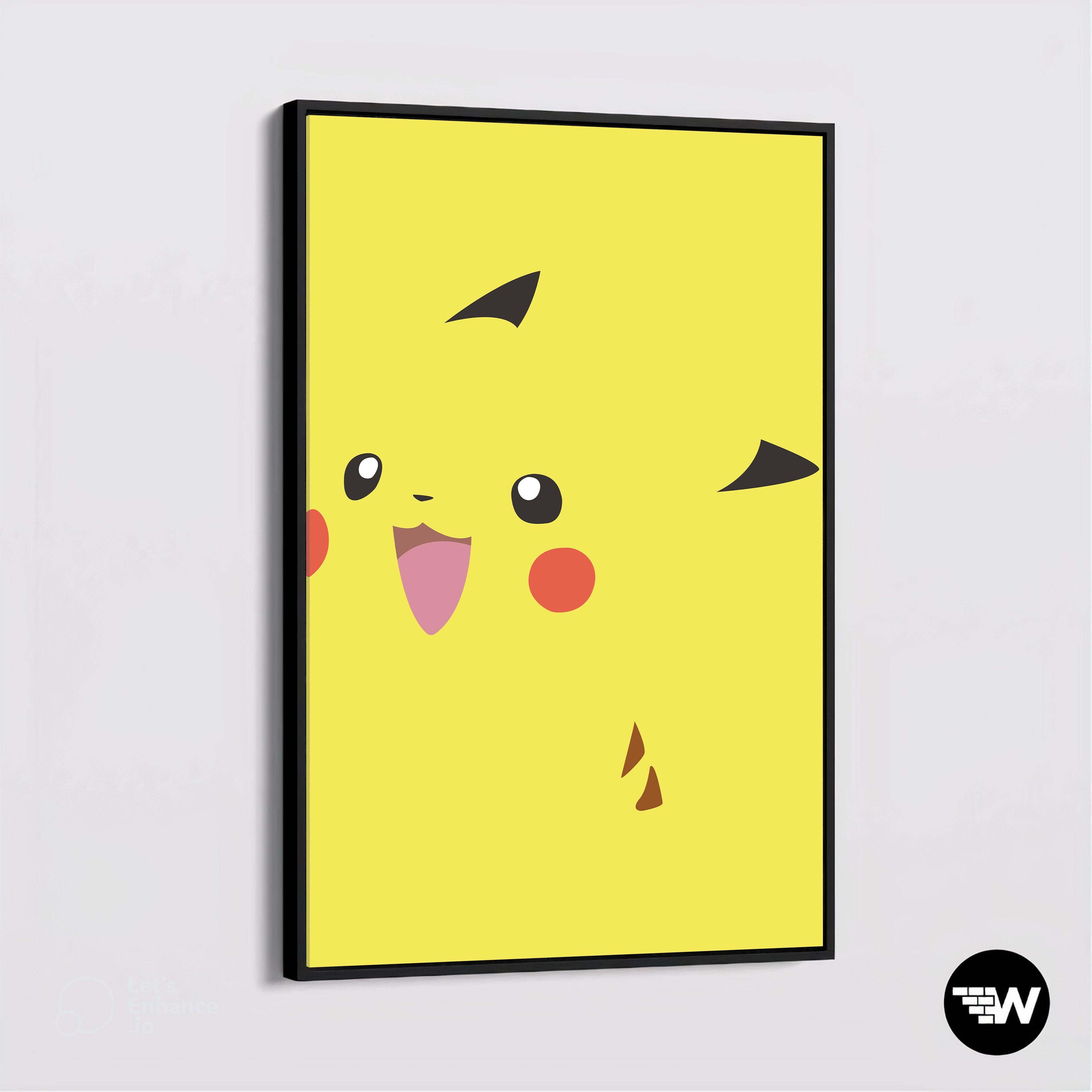 Yellow Pikachu - Poster – Wallstraight