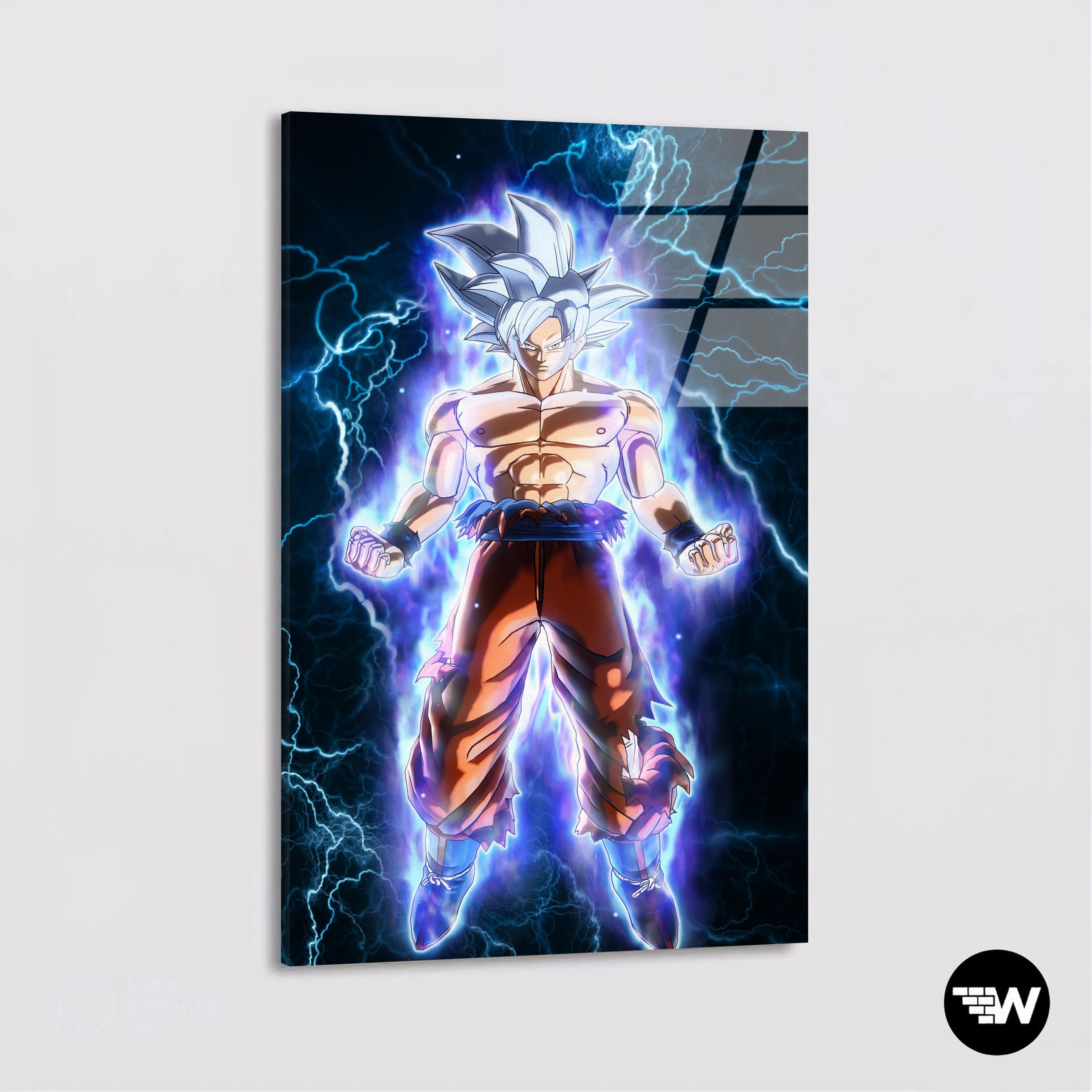 Ultra Instinct Goku - Dragon Ball - Glass – Wallstraight